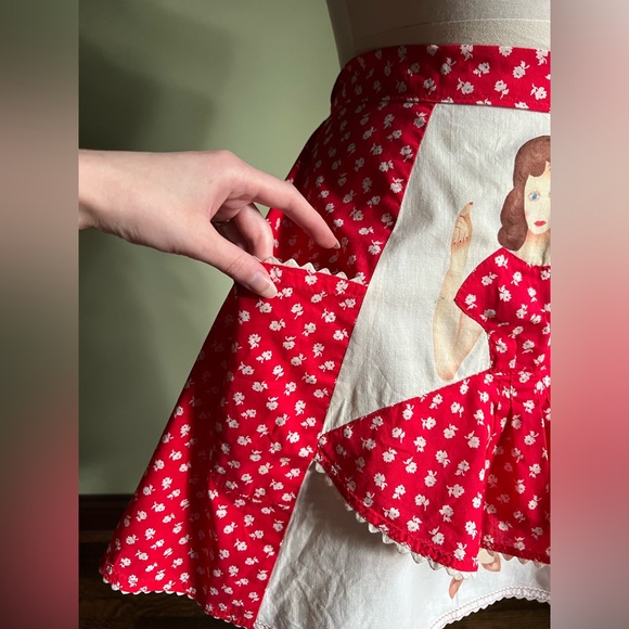 Vintage | Accessories | Vintage Cutie Pie Apron Handmade Retro 95s ...